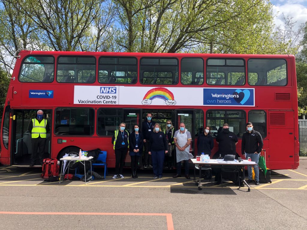 COVID Vaccination Bus Visits Greencore Warrington - Greencore