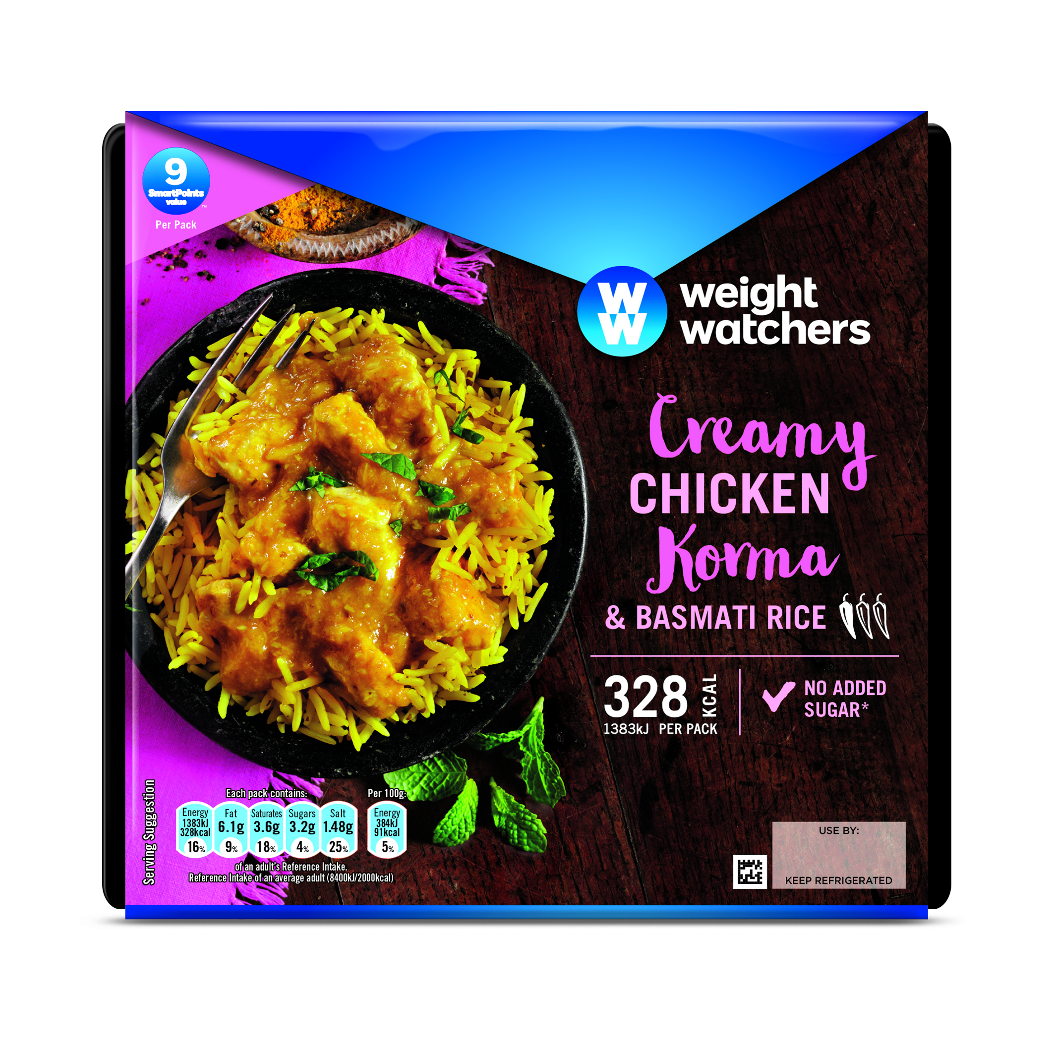 WW Ready Meal Chicken Korma - Greencore